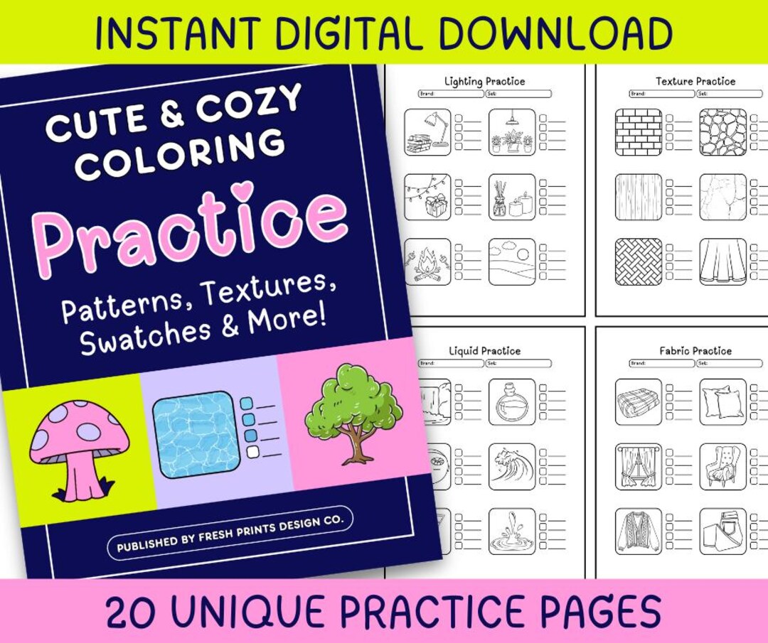 Adult Coloring Book Practice Pages | Printable PDF for Patterns ...