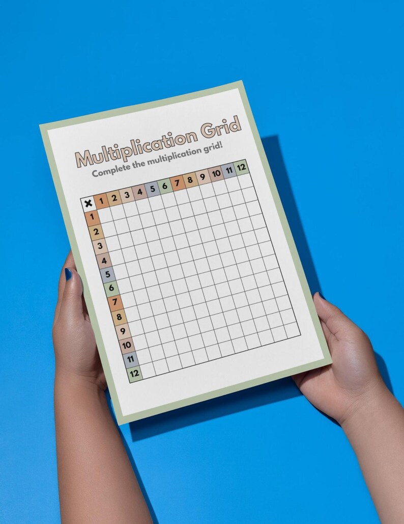Minimalist Times Table Chart | Aesthetic Math Learning Poster - Etsy ...