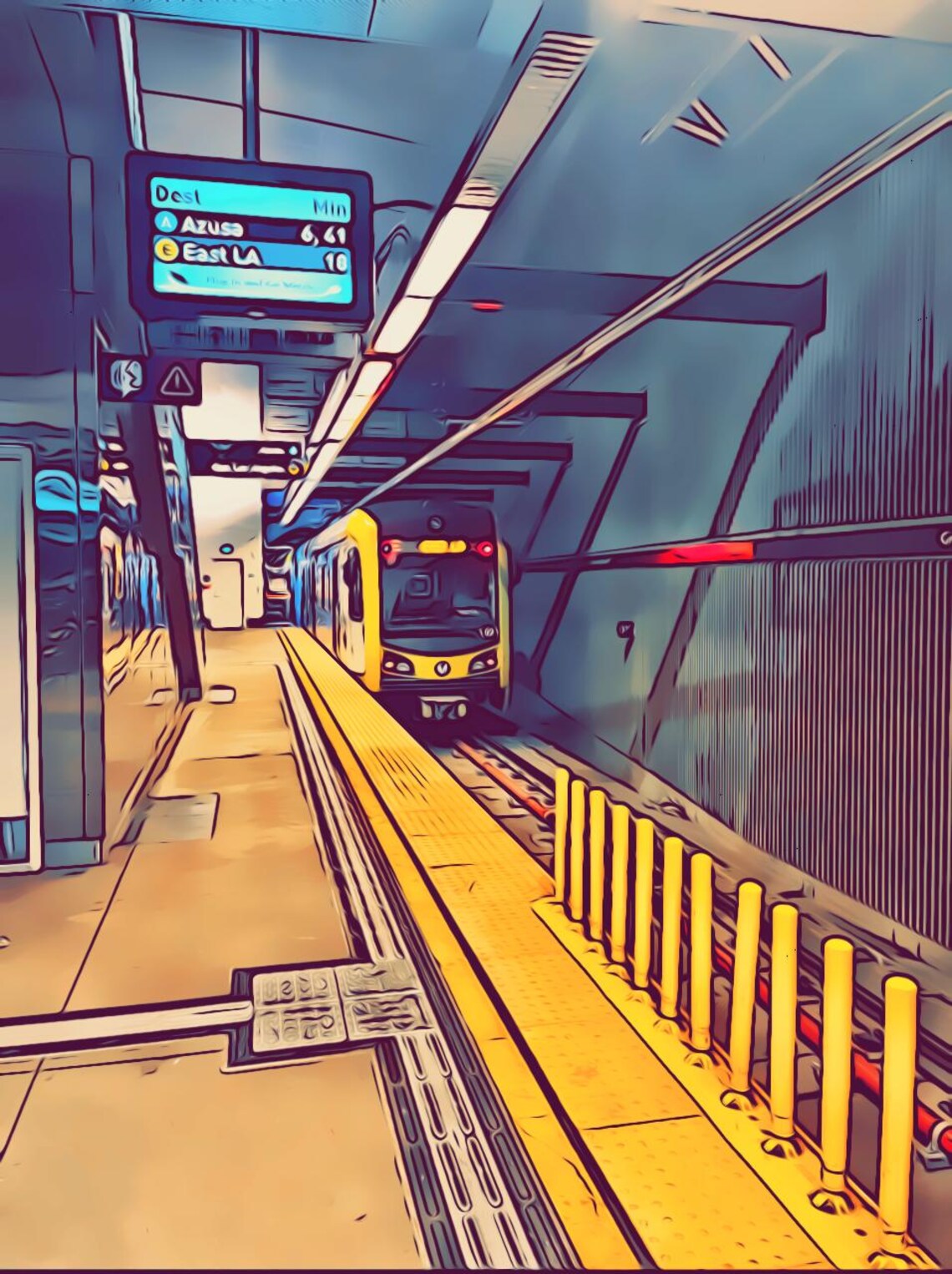 LA Metro Digital Art Print, Subways, Trains, Buses, Light Rail, Subway ...