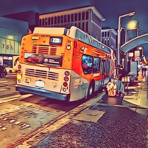 LA Metro Digital Art Print, Subways, Trains, Buses, Light Rail, Subway ...
