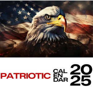 USA 2025 Calendar | Patriotic American Calendar | United States of ...