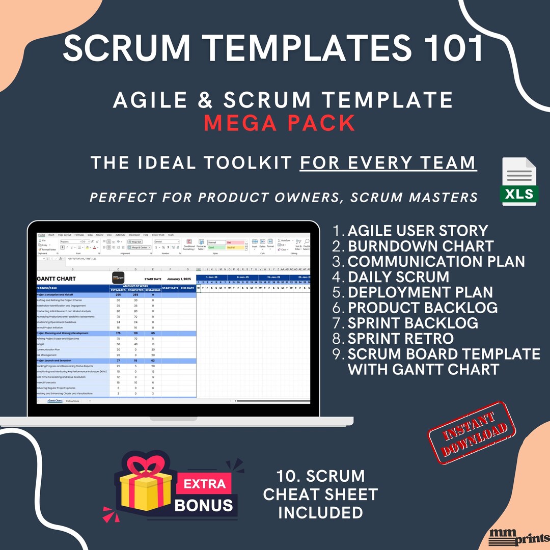 Sprint Templates for Agile Project Management | Agile User Story and ...