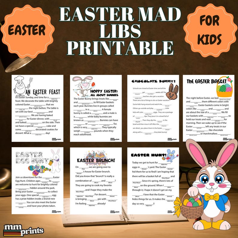 Easter Mad Libs Printable Game | Fill-in-the-blank Stories (digital ...