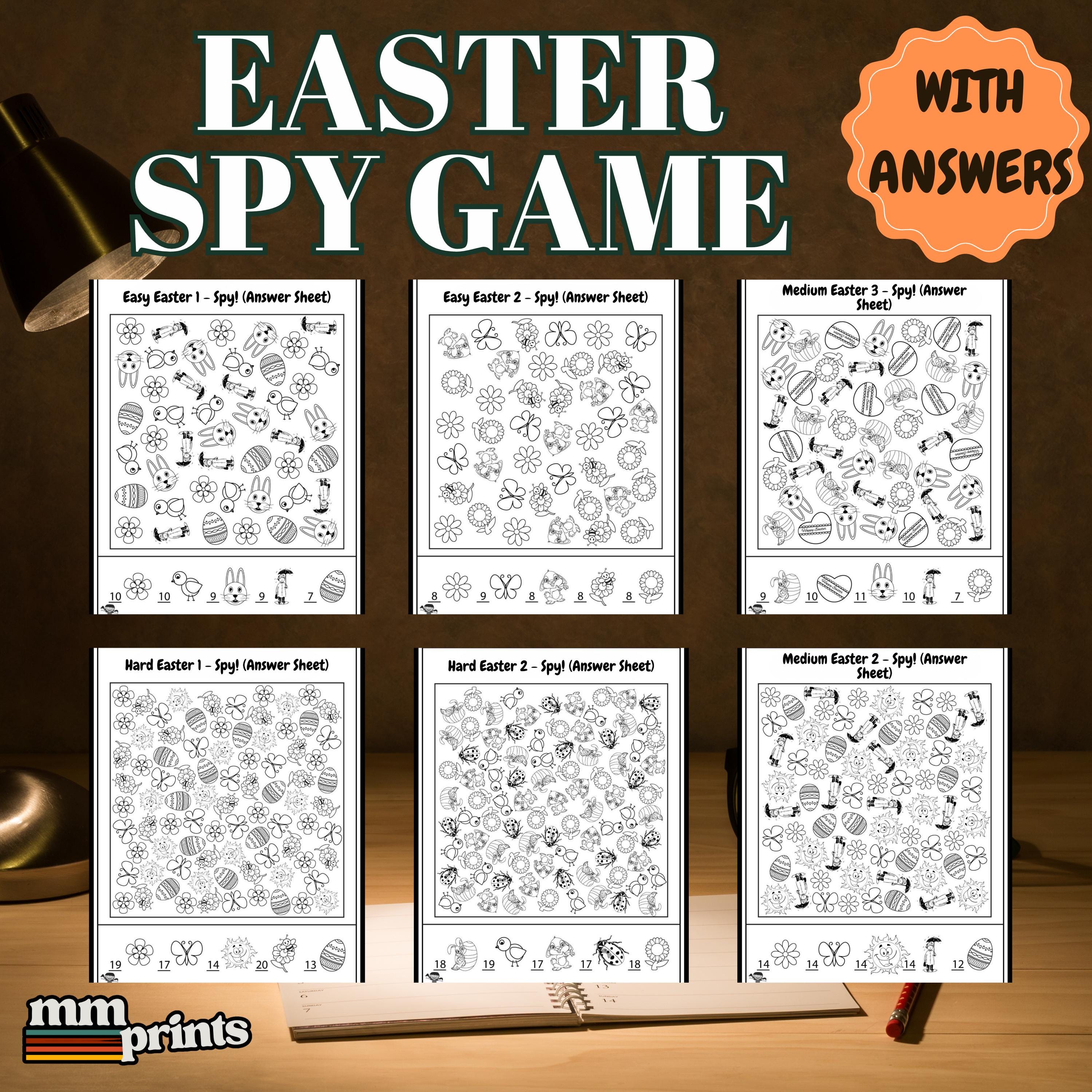 Easter I Spy Game: 9 Printable Spring Activities (PDF) | Activity ...