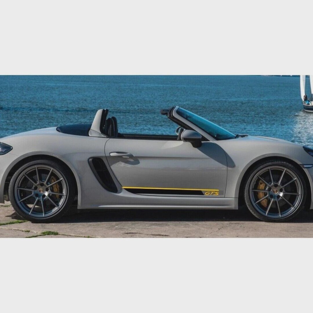 Custom GTS Two Tone Side Stripe Decals for Boxster 2012-2024 718 981 ...