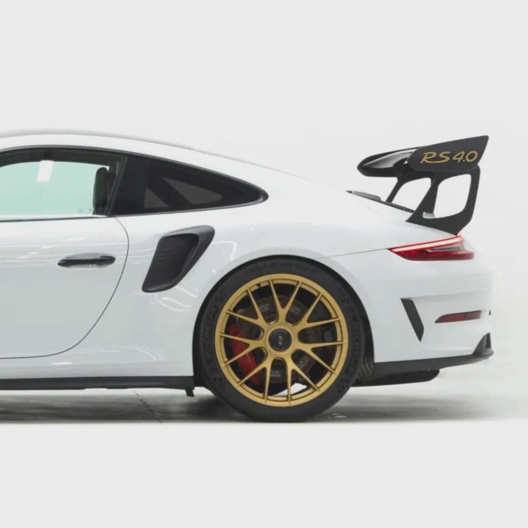 Porsche 911 RS 4.0 Spoiler Wing Decals - Matte Black - Etsy