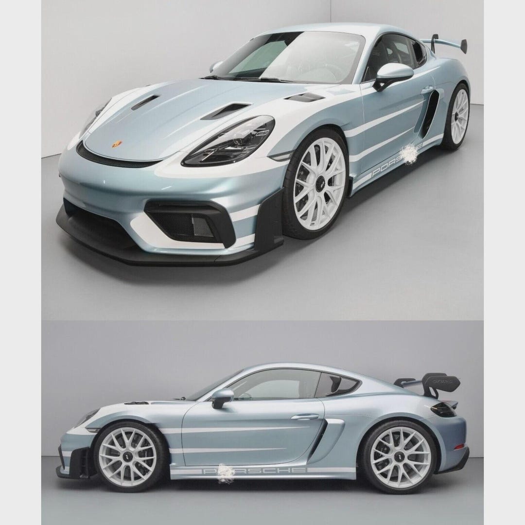 Custom Speedster Lower Side Decals Set for Porsche Cayman 2015-2024 981 ...