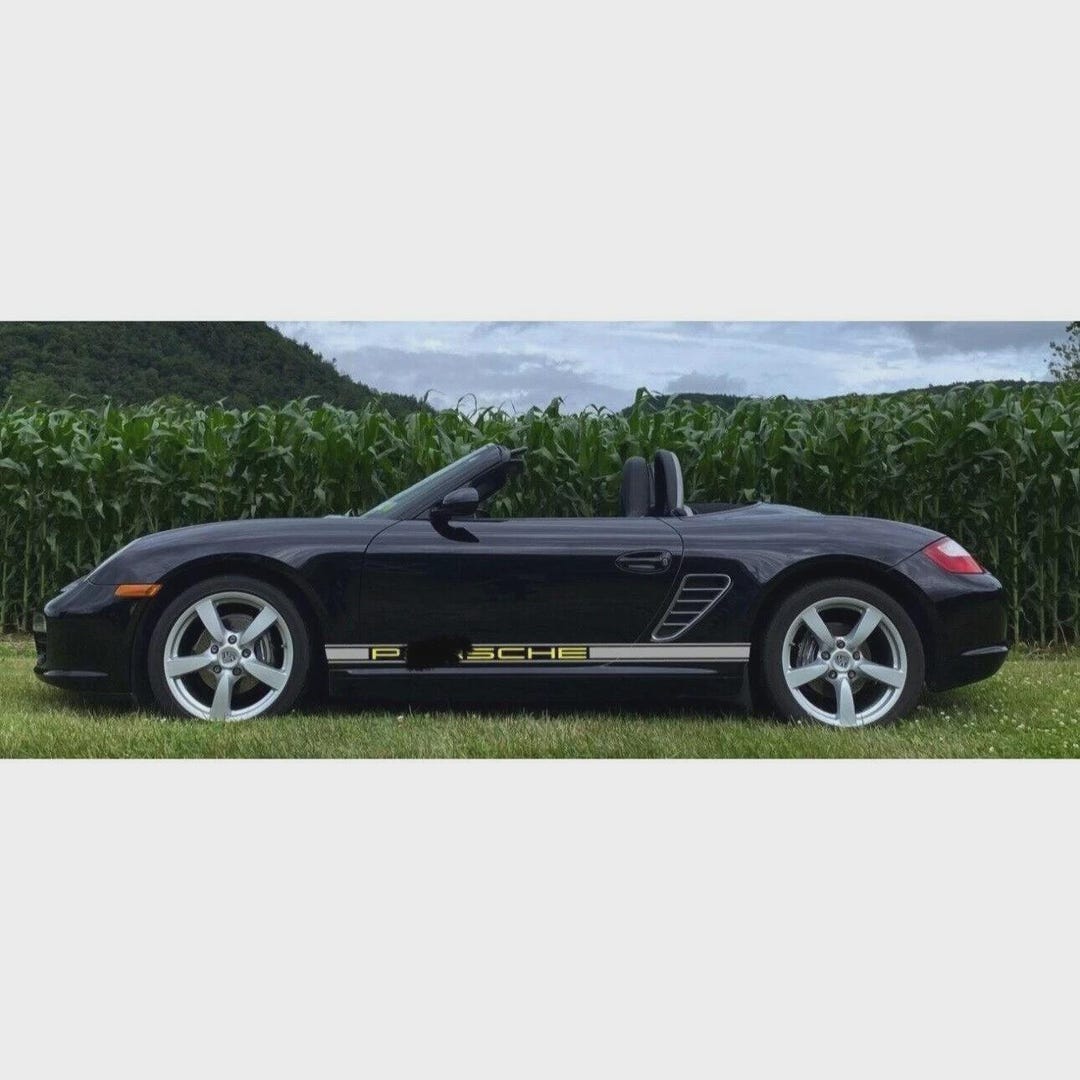 Two Tone Triple Stripe Side Decal Set for Porsche Boxster 1996-2011 986 ...