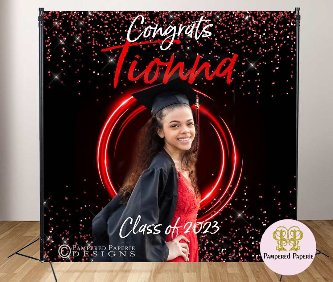 Photo Graduation Backdrop - Custom Backdrop - Custom Banner - Etsy