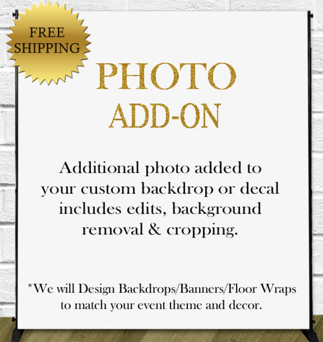 Photo Add-on - Etsy