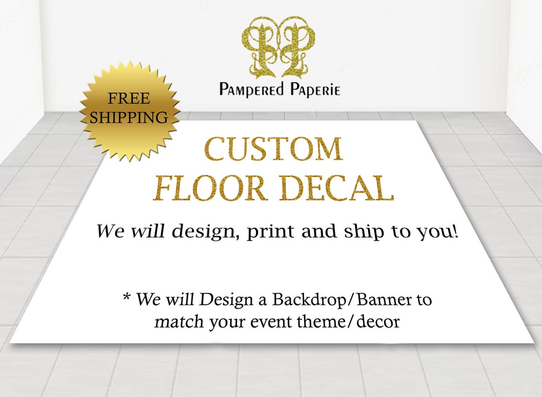 Custom Floor Decal - Floor Wrap - Event Floor Decal - Etsy