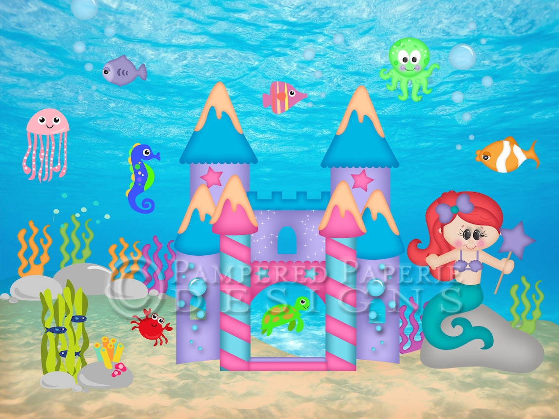 Under the Sea Backdrop Printed Backdrop Party Background - Etsy