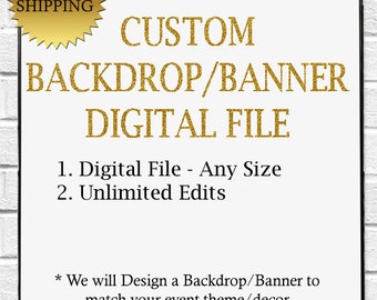 Backdrop Printing Banner Printing Digital File Printing - Etsy