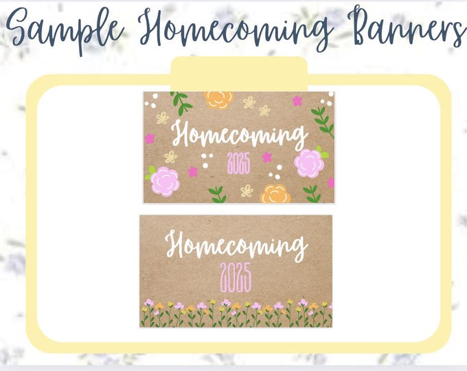 Hand-painted Custom Celebration Banner: Floral Birthday, Homecoming - Etsy