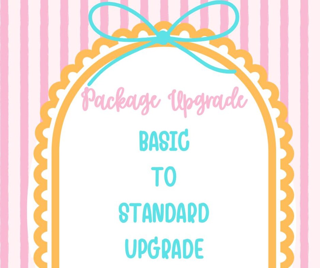 Banner Package Upgrade: Basic to Standard - Etsy