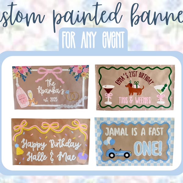 Kraft Banners - Etsy