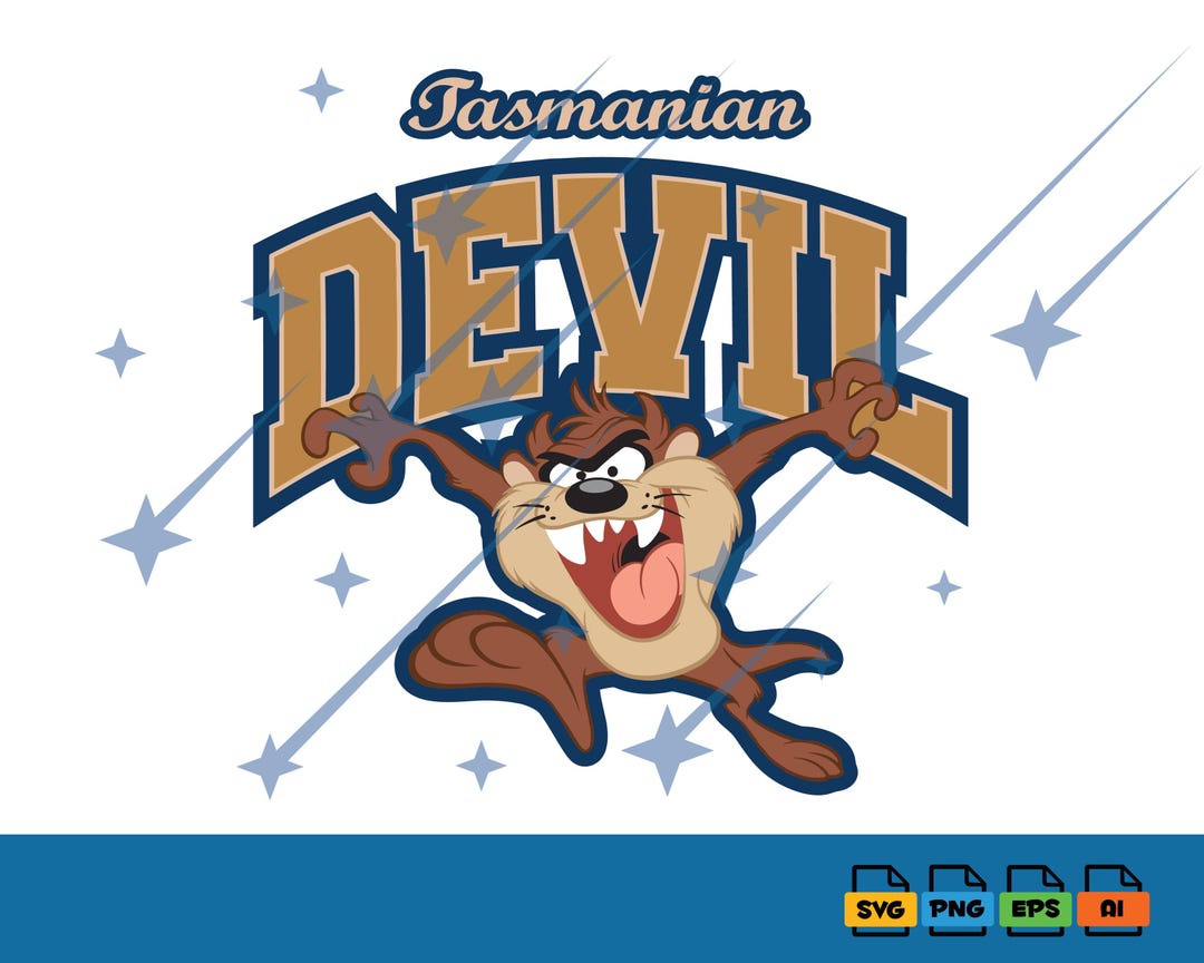 TAZ SVG and PNG Files / 2 - Etsy