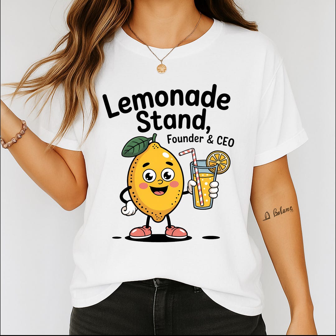 Lemonade Stand CEO PNG – Summer Lemonade Crew Shirt Design (digital ...