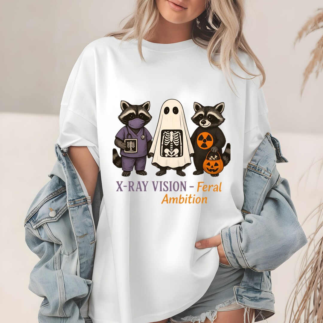 X-ray Vision Feral Ambition PNG SVG, Halloween Radiology Design, Spooky ...
