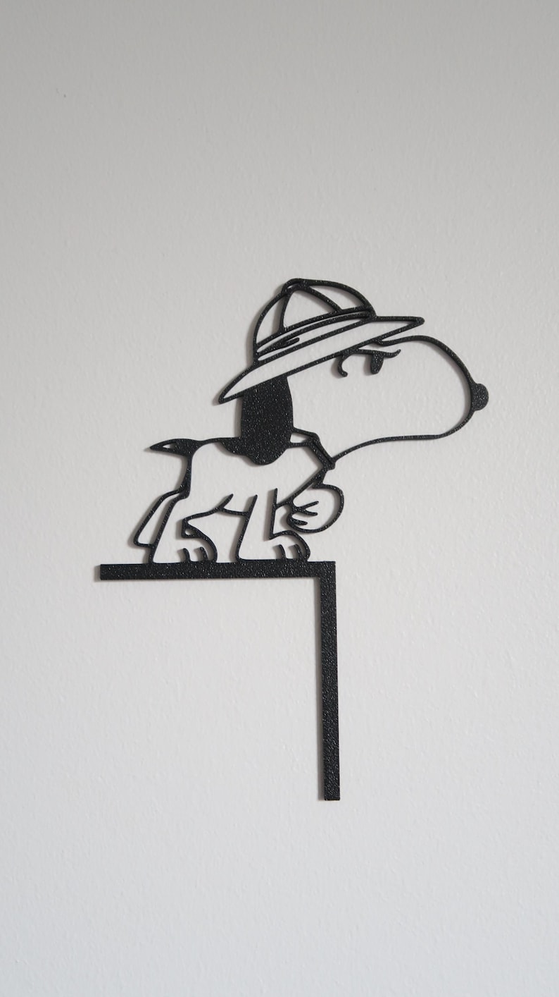Snoopy "light Switch Corner" Figurine, Wall Decor, Minimalist Art ...