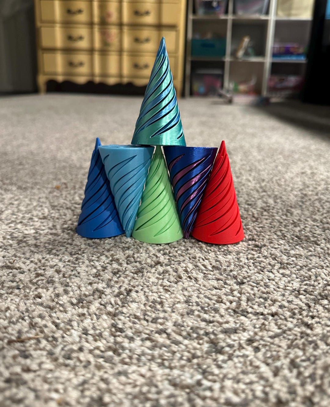 Spiral Fidget Cone 3d Printed Fidget - Etsy