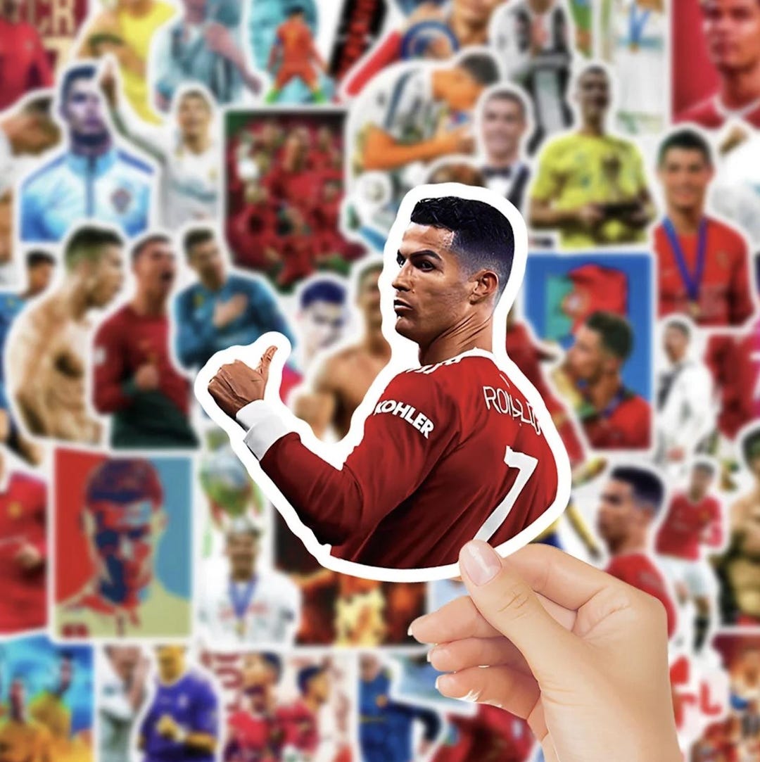 Cristiano Ronaldo Stickers 50pcs La Liga Portugal Champions Stickers ...