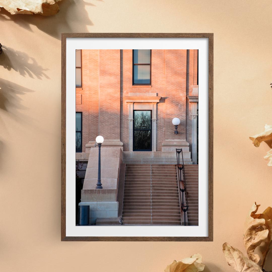 Brick Architecture Print | Digital Download Wall Art | Minimalist Urban ...