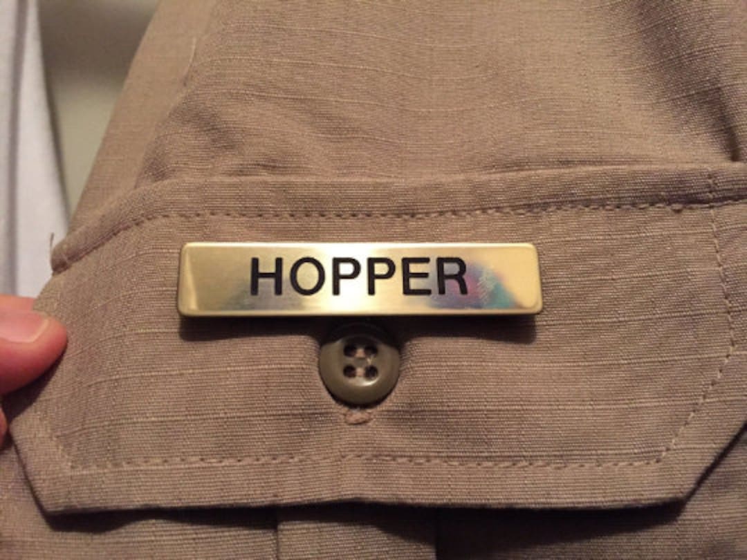 Chief Jim Hopper Stranger Things Name Badge - Cosplay Halloween Costume ...
