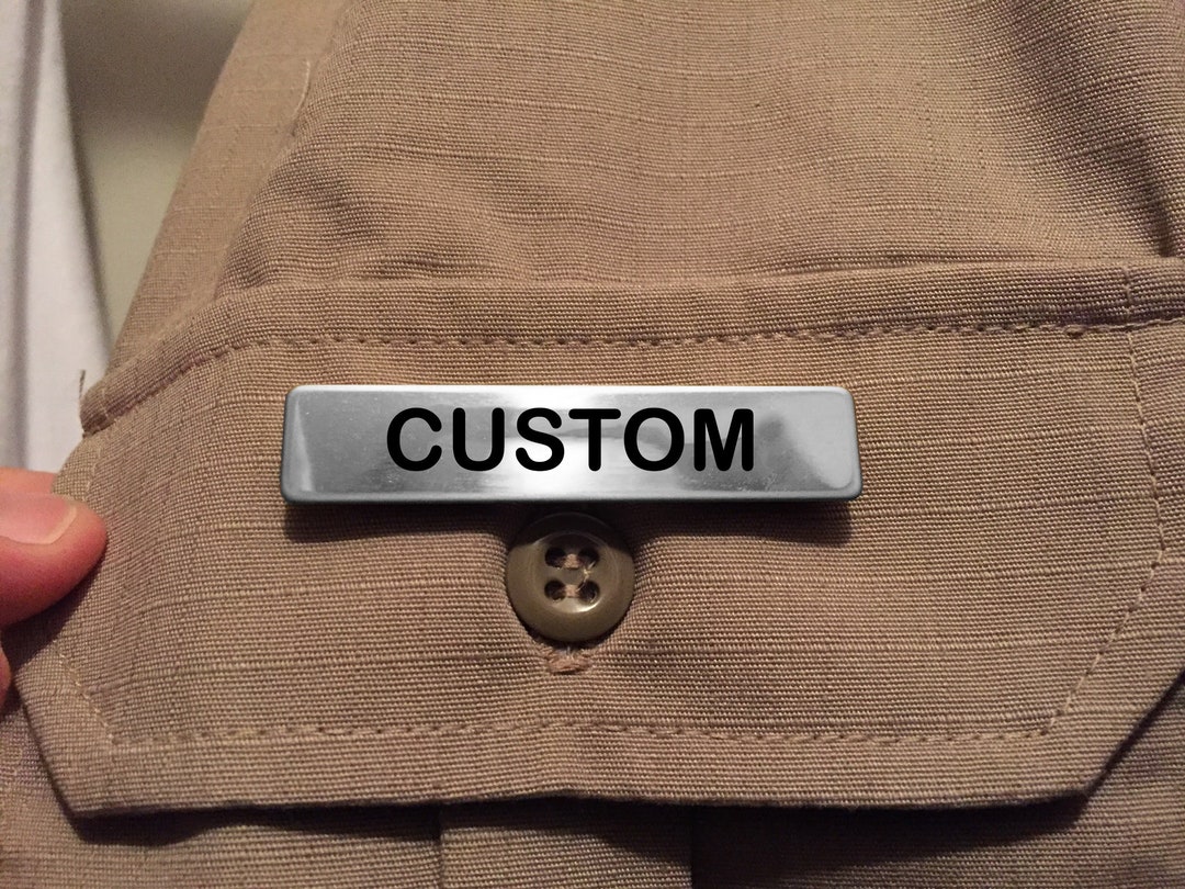 Customized Silver Police Sheriff Name Badge - Cosplay Halloween Costume ...