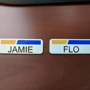 Flo or Jamie Progressive Insurance Name Badge Tag Cosplay Halloween ...