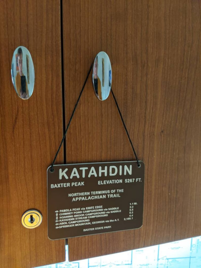 Appalachian Trail AT Mount Katahdin Summit Sign Ornament Decoration 3"h ...