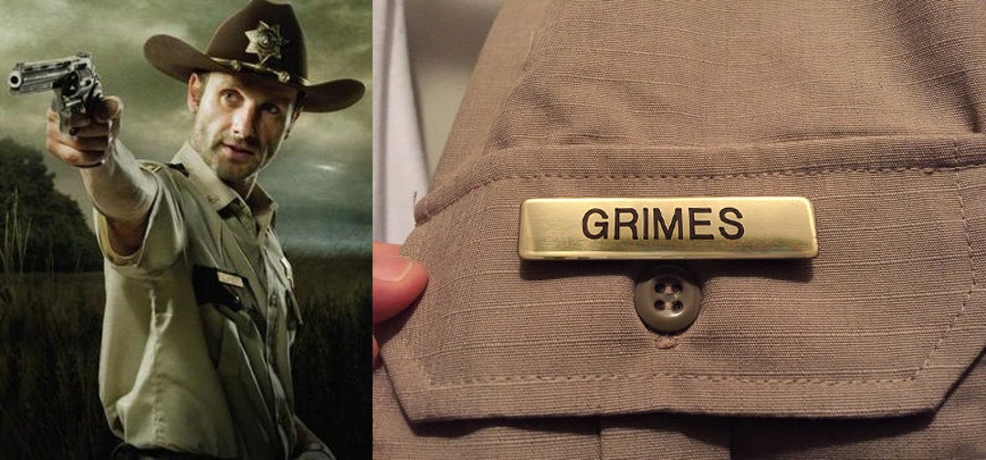 Rick Grimes Sheriff Name Badge - AMC the Walking Dead Costume - Etsy