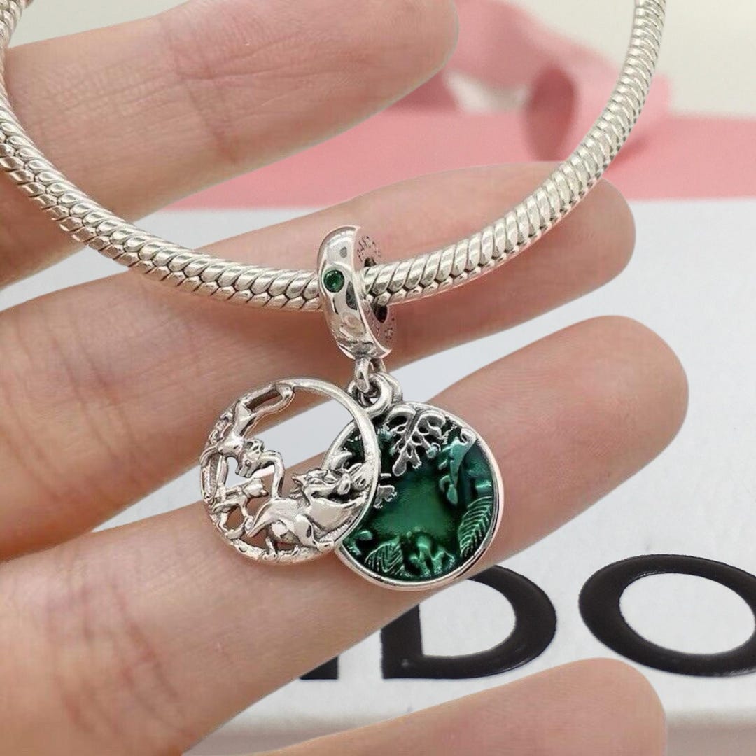 The Lion King Simba, Pumbaa & Timon Dangle Charm, 925 Sterling Silver ...