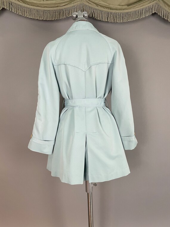 Spring jacket 1970s vintage 70s BABY BLUE fit and fla… - Gem