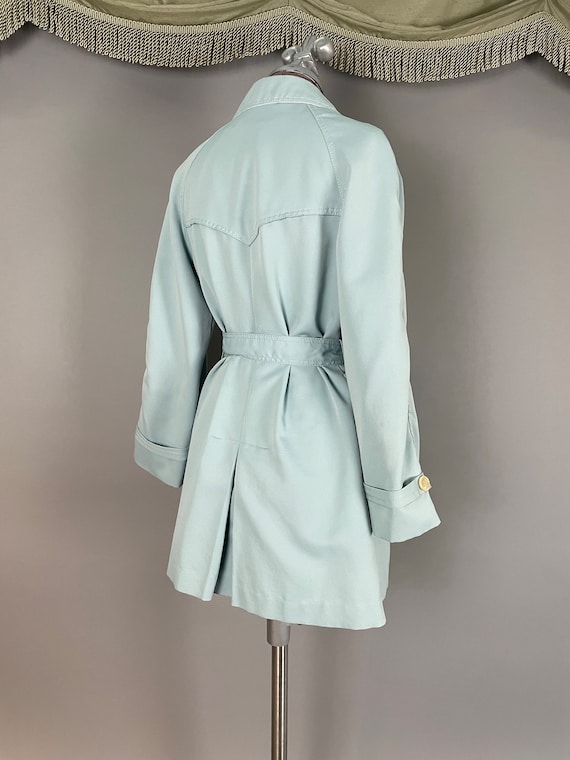 Spring jacket 1970s vintage 70s BABY BLUE fit and fla… - Gem