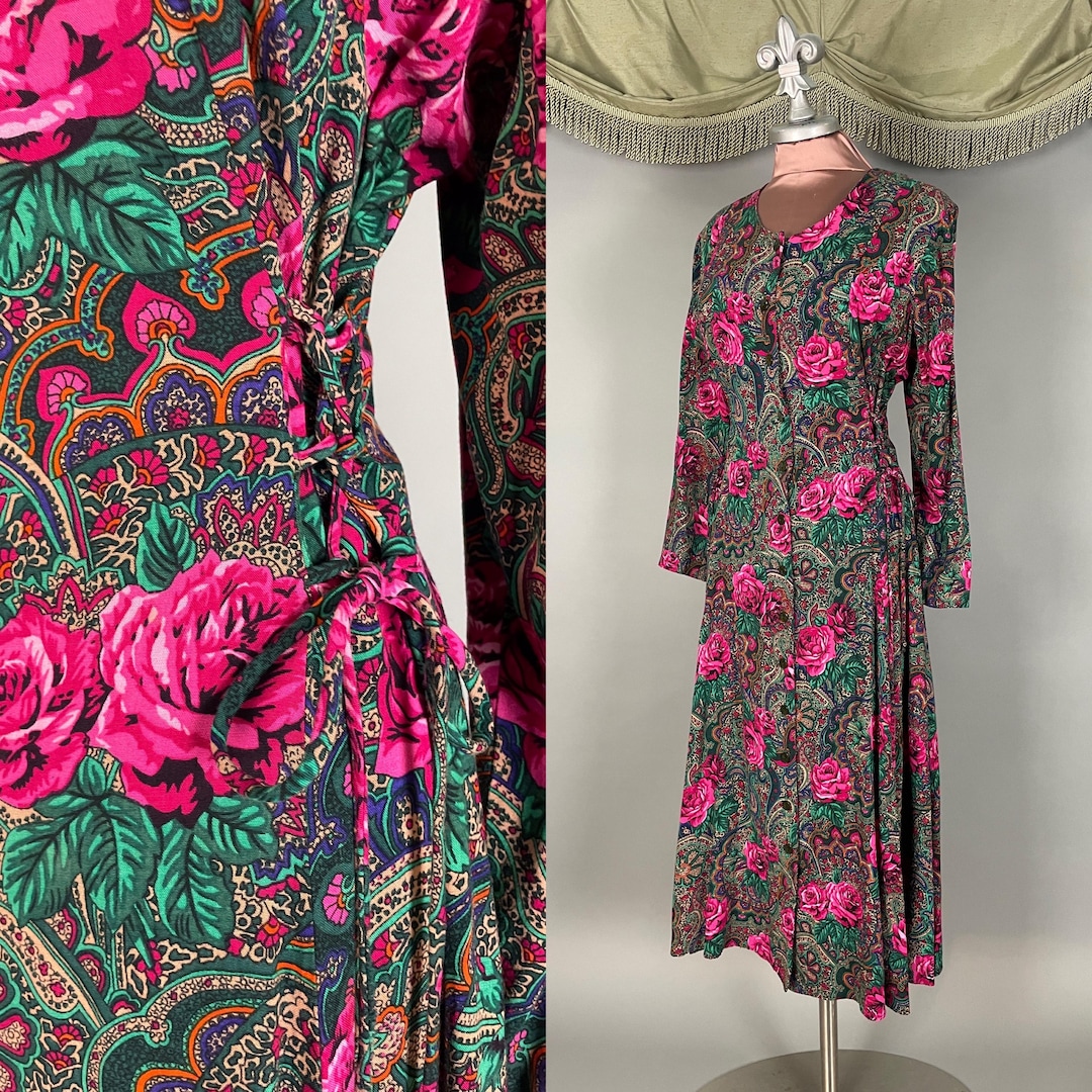 90s CORSET TIE ROSES Rayon Maxi Vintage 1990s Fit Flare Maxi Dress - Etsy