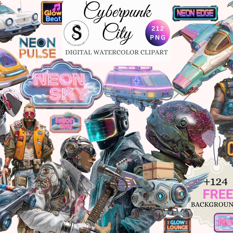 Cyberpunk Art Characters - Etsy