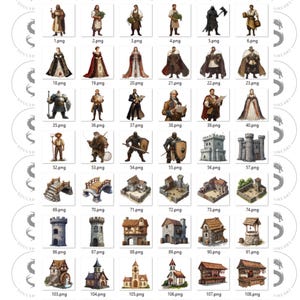 Medieval Life Watercolor Clipart Bundle – Medieval Buildings ...