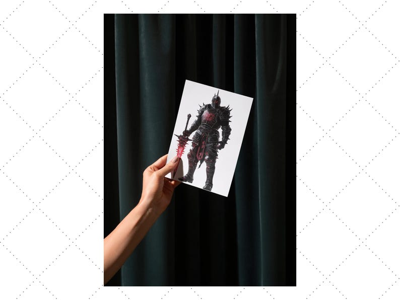 Knights of the Darkness Clipart Bundle – 49 Dark and Fearsome Knight ...