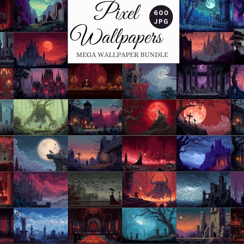 Pixel Art Dark Fantasy - Etsy