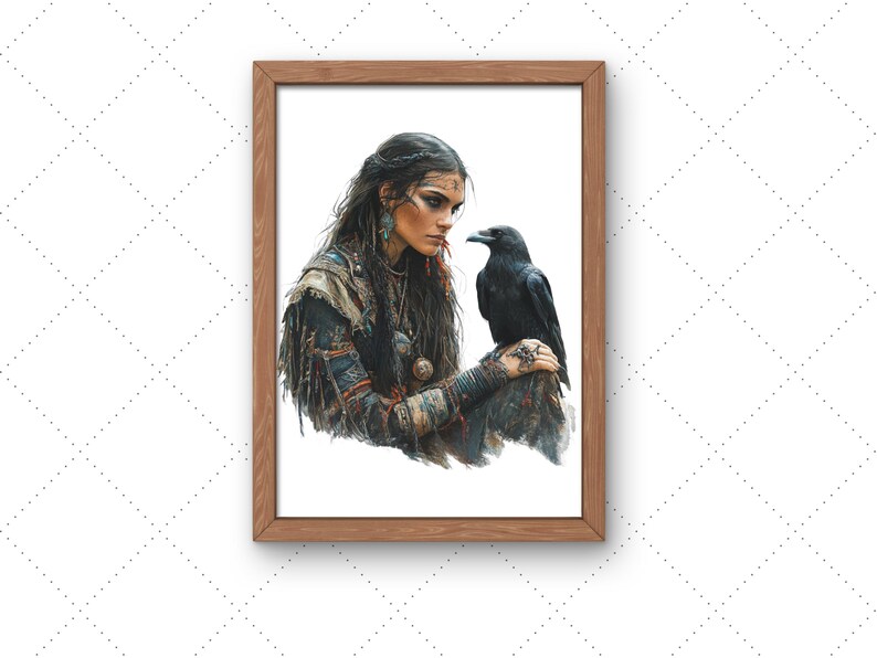 Dark Shamanesses Clipart Bundle – 100 PNG Gothic Female Shaman ...