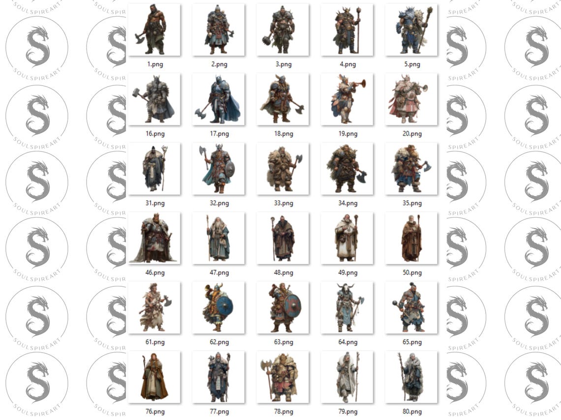 Watercolor Viking Clipart Bundle – 150 Nordic Pngs, Commercial Use - Etsy