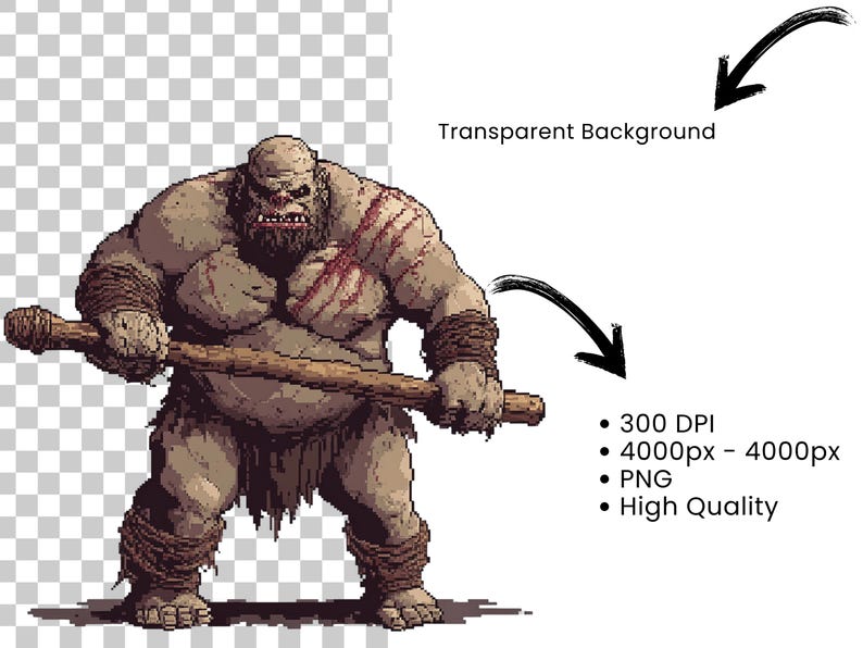 Pixel RPG Character Clipart – Retro Game Sprites (106 Images) (digital ...