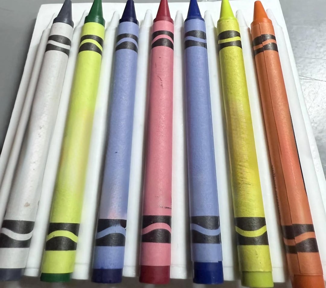Crayon Molds, Silicone Rubber Mold, Crayola Mold 8 Cavities Size 3.99 ...