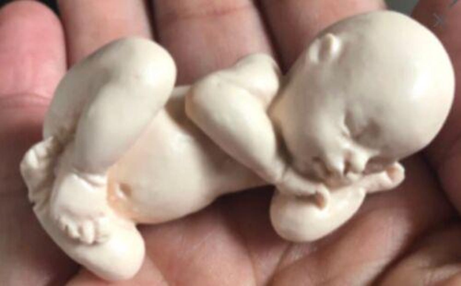 Baby Newborn Sleeping Baby on It's Side Silicon Mold Fondant, Gumpaste ...