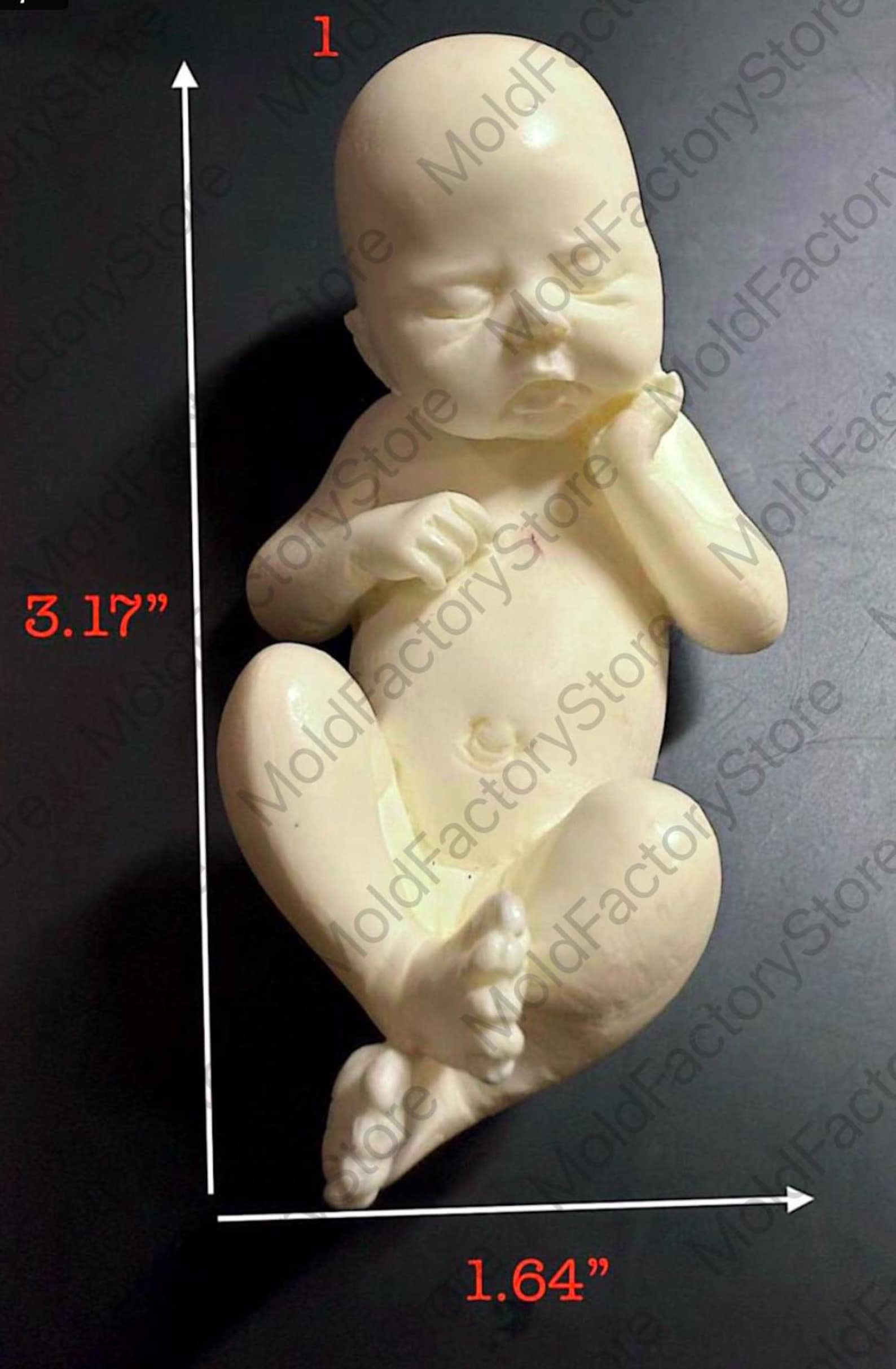 3D Baby Mold,silicon Mold, Polymer Clay Mold, Resin, Candle, the ...