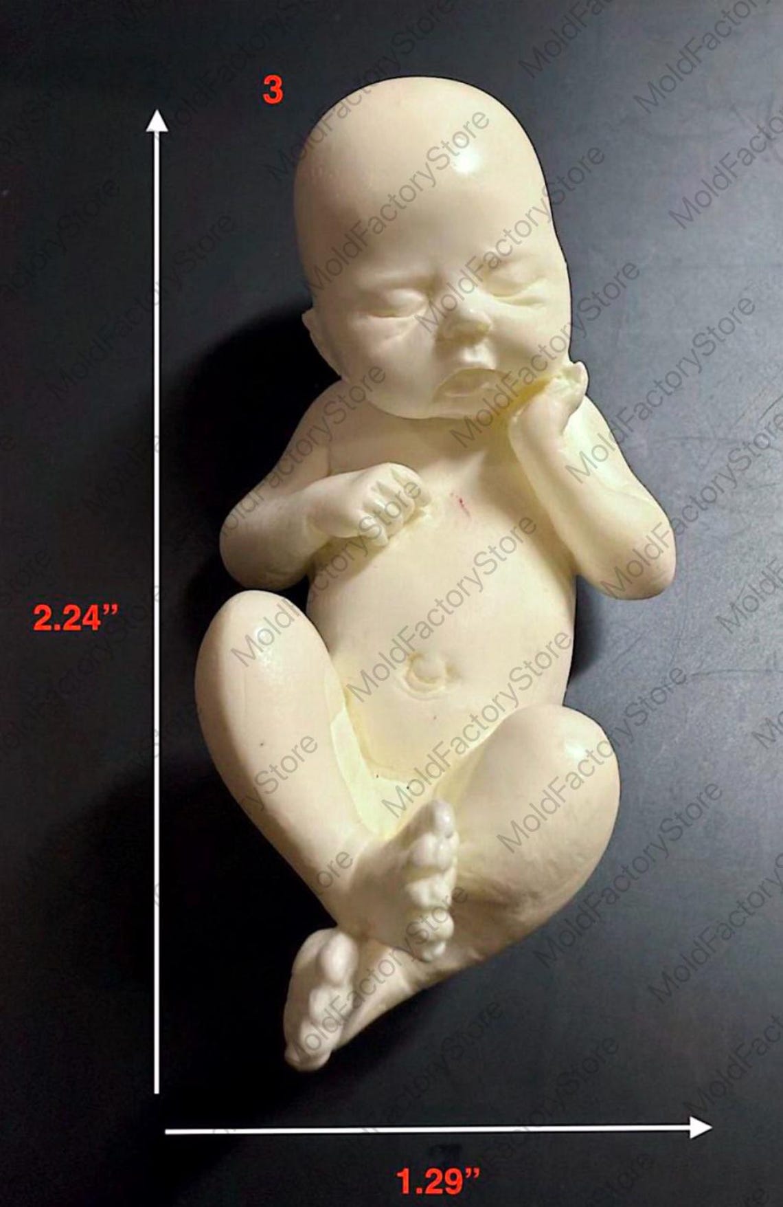3D Baby Mold,silicon Mold, Polymer Clay Mold, Resin, Candle, the ...