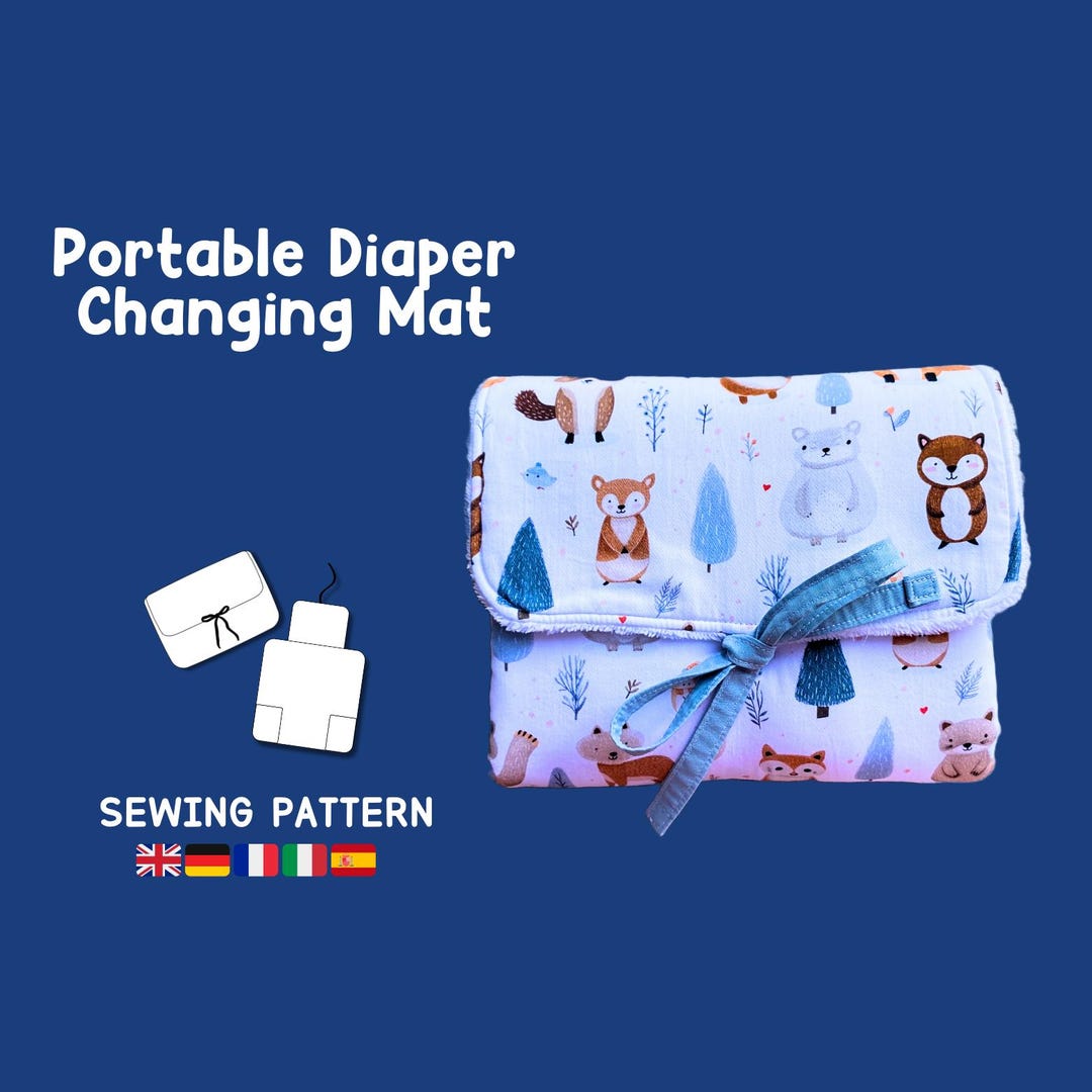 Portable Diaper Changing Mat Sewing Pattern Baby Changing Pad PDF ...