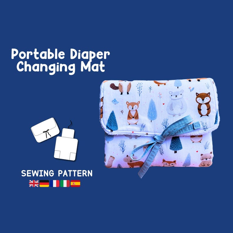 Portable Diaper Changing Mat Sewing Pattern Baby Changing Pad PDF ...