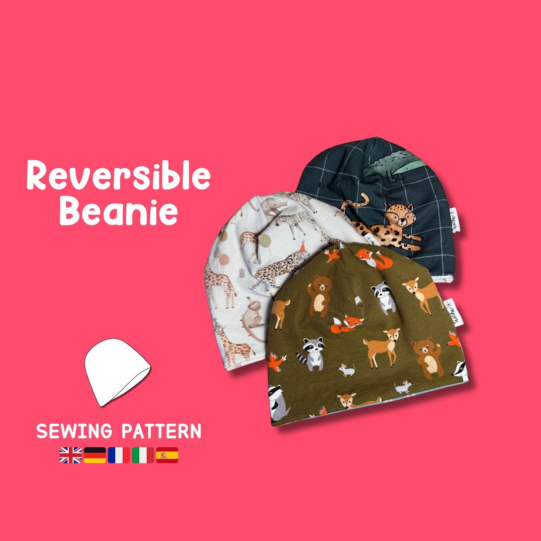 Beanie Sewing Pattern Hat Sewing Pattern for Kids Sewing Pattern for ...